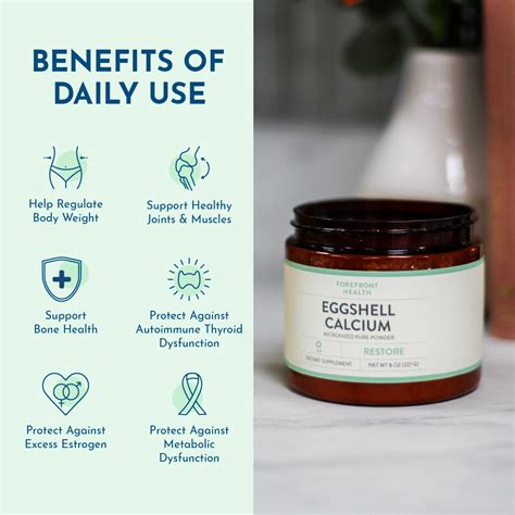 Micronized Eggshell Calcium Supplement Forefront Health
