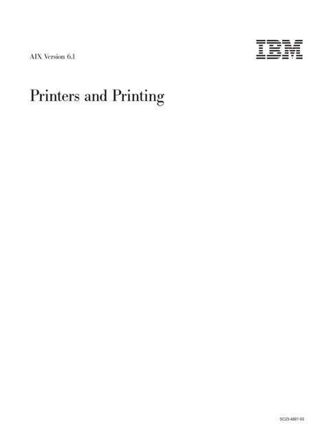 Ibm Printer And Printing Pdf Printer Computing Operating System