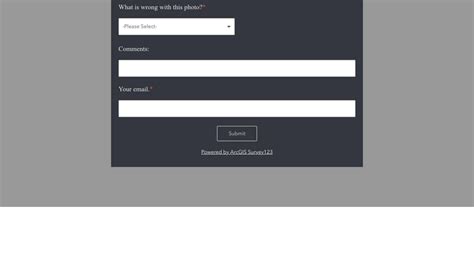 Survey123 Jsapi My Survey123 Form