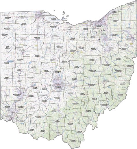 Williams County Ohio Road Map