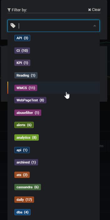 tags filter dropdown selector is not scrollable · issue 14486