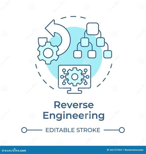Reverse Engineering Process Infographic Vertical Sequence Vector