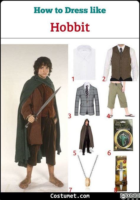 A Hobbit The Lord Of The Rings Costume For Halloween Hobbit Outfit