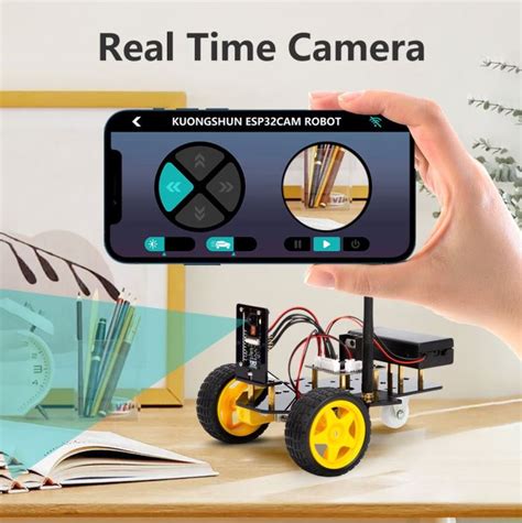 smart robot car kit 2wd kamera wifi esp32 robotické autíčko h a d e x spol s r o
