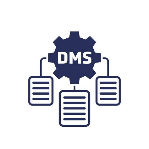 Dms Document Management System Icon With A Gear 35341513 Vector Art At Vecteezy