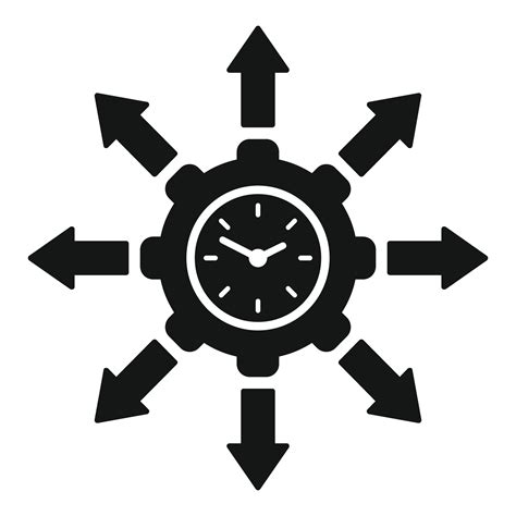 Time Management Concept Icon With Clock And Arrows 46040229 Vector Art At Vecteezy