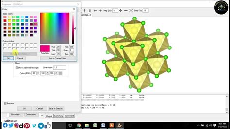 Full Tutorial On Open Database Of Crystal Structure Open Cif File