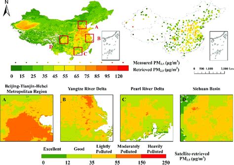 Spatial Distribution Of Annual Mean Satellite Retrieved And Download Scientific Diagram