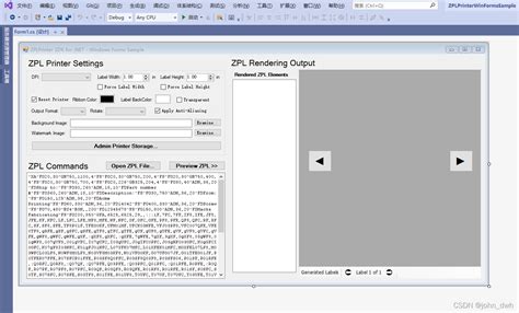 Zplprinter Sdk 40 For Net Standardc 虚拟打印机 Csdn博客