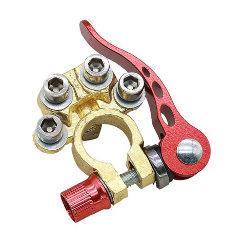 자동차 배터리 터미널 12v 자동 배터리 터미널 커넥터 1 쌍 배터리 Bornes 케이블 터미널 어댑터 구리 클램프 클립 나사