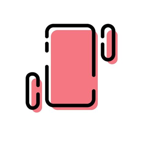 Premium Vector Vibrate Cute Icon Flat Style Vector