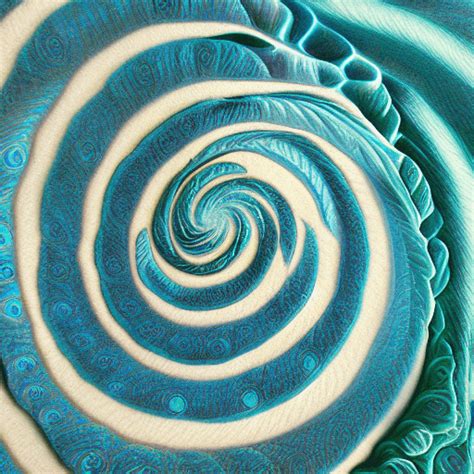 Sea Foam Fibonacci Curve Graphic Creative Fabrica