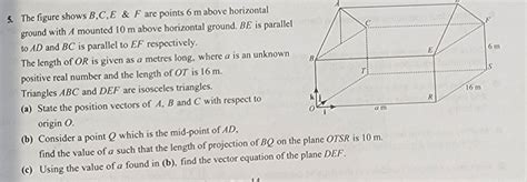 Solved The Figure Shows B C E F Are Points M Above Chegg