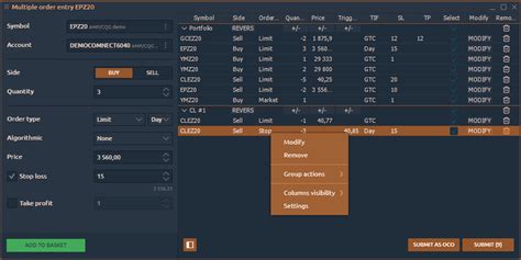 Order Templates Multiple Order Entry Panel New Indicators And More