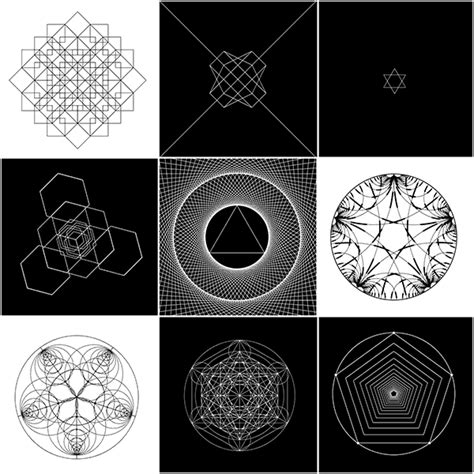 Mystic Geometry Element Symbol Pack 01 Poster  Loop By