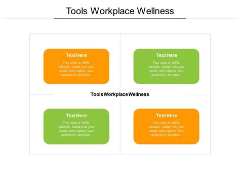 Tools Workplace Wellness Ppt Powerpoint Presentation Pictures Shapes
