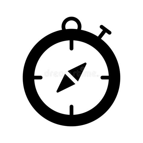 A Classic Compass Icon Representing Navigation And Direction Stock Illustration Illustration