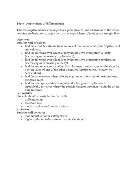 Lesson Plan Diff Pdf