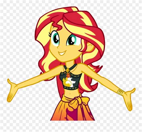 Background Removed Belly Button Bikini Bracelet Sunset Shimmer Hug Clipart 1062597