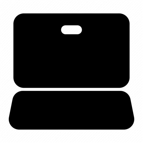 Glyph Laptop Computer No Electronics Computing Technology Icon Download On Iconfinder