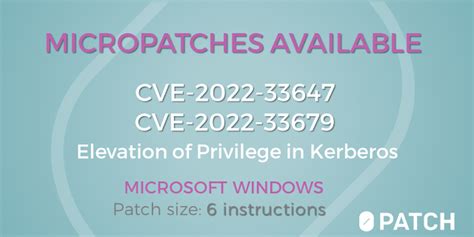 0patch Blog Micropatches For Kerberos Elevation Of Privilege Cve 2022