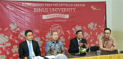 Pelantikan Rektor Universitas Bina Nusantara 2018 2023 Binus University
