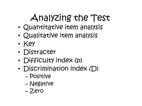 Ppt Administering Analyzing And Improving The Written Test