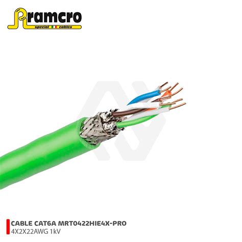 Cable Cat6a Mrt0422hie4x Pro 4x2x22awg 1kv Ramcro Anyo Electric