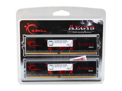 G Skill Aegis 32gb 2 X 16gb 288 Pin Pc Ram Ddr4 3000 Pc4 24000 Desktop Memory Model F4