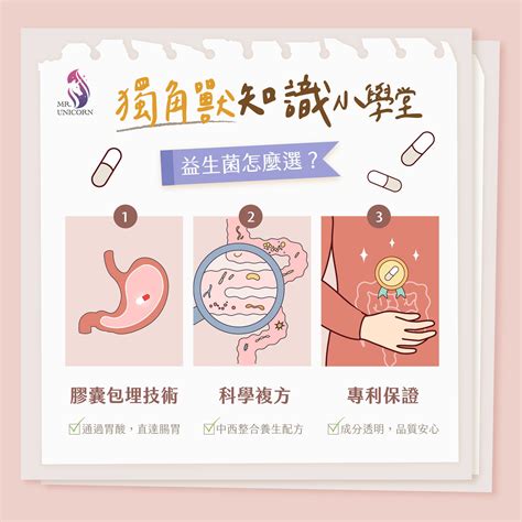 Mr Unicorn 獨角獸先生 【💡獨角獸知識小學堂】 Part2 👉益生菌怎麼選？ 益生菌 是指一群對人體有益健康的🔎活