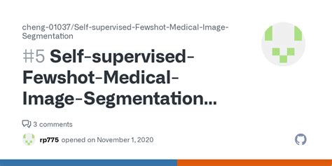 Self Supervised Fewshot Medical Image Segmentation AssertionError Error Image And Label Issue