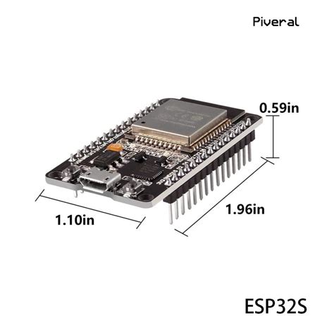 Esp32s Dev Board W Pre Soldered Header Piveral