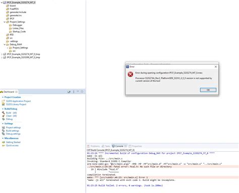 solved ipcf v4 8 demo app build failed with s32ds 3 4 based on sdk