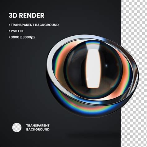 Premium Psd 3d Illustration Half Sphere Shape
