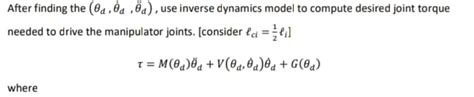 Develop A Matlab Simulation Of A 2 Dof Rr Planar Manipulator
