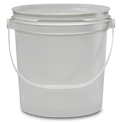 Cubeta Blanca 1 Galón Con Tapa