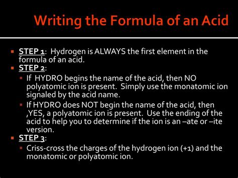 PPT Acid Naming Formula Writing Review PowerPoint Presentation ID 2414021