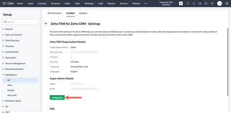 Zoho Fsm Zoho Fsm Extension For Zoho Crm Data Sync Via Zoho Books Invoice