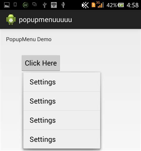 How To Set Popupmenu In Android
