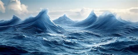 Premium Photo A Digital Ocean Interconnected Wallpaper