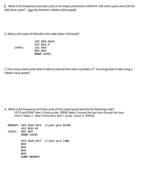Solved 1 What Is The Frequency And Duty Cycle Of An Output