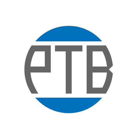 PTB Letter Logo Design On White Background PTB Creative Initials Circle Logo Concept PTB