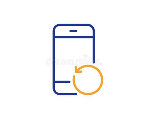 Recovery Phone Line Icon Backup Data Sign Restore Smartphone
