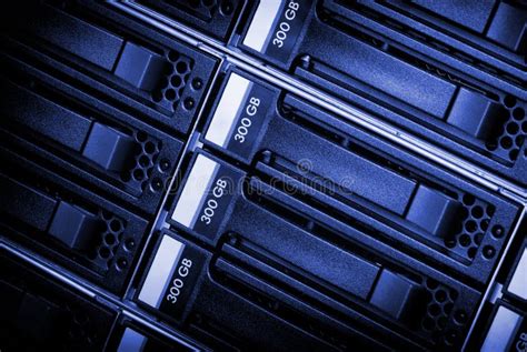 Disk Array And Server Control Station Stock Photo Image Of Byte Array