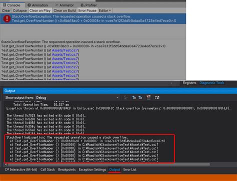 TIPS Troubleshooting Editor Crash From StackOverflowException Unity Engine Unity Discussions