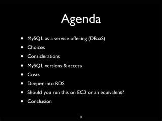 MySQL In The Cloud PPT