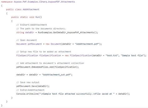 aspose pdf how to add an attachment to pdf document