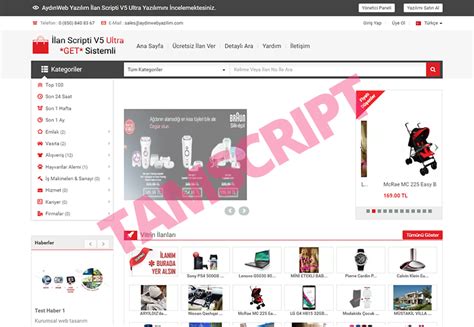 İlan Scripti V5 Ultra Tam Script Ücretsiz Scriptler