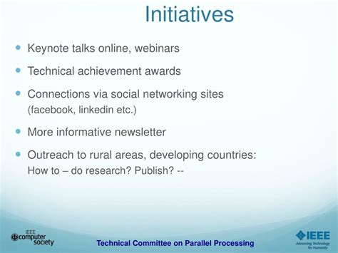 Ppt Ieee Cs Tcpp A Brief Report At Tac Powerpoint Presentation Free