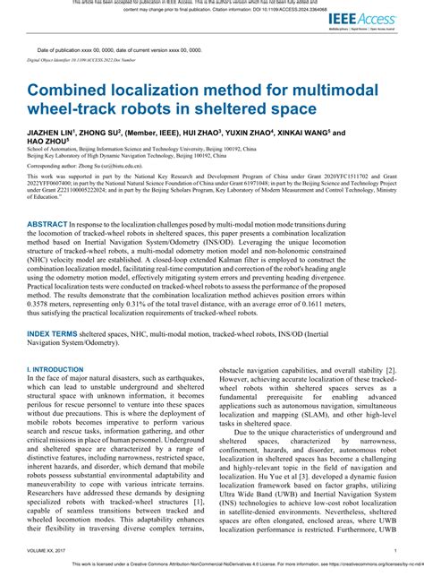 pdf combined localization method for multimodal wheel track robots in